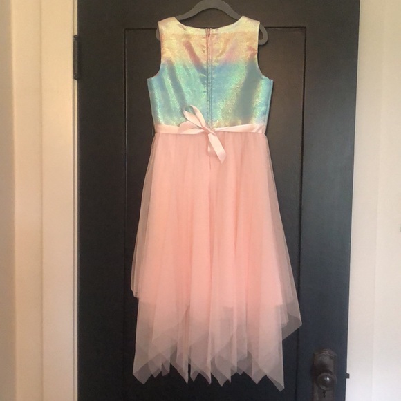 Zunie | Dresses | Beautiful Zuni Kids Big Girls Pink Tulle Formal Party ...
